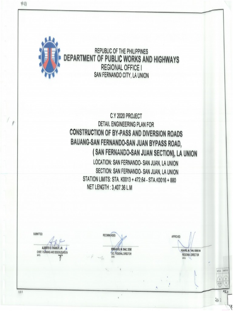 DPWH Drainage Plans | PDF