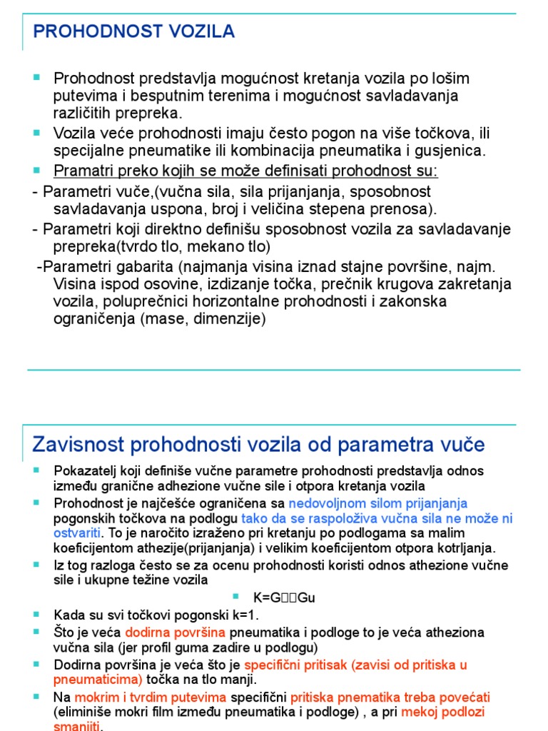 Prohodnost | PDF