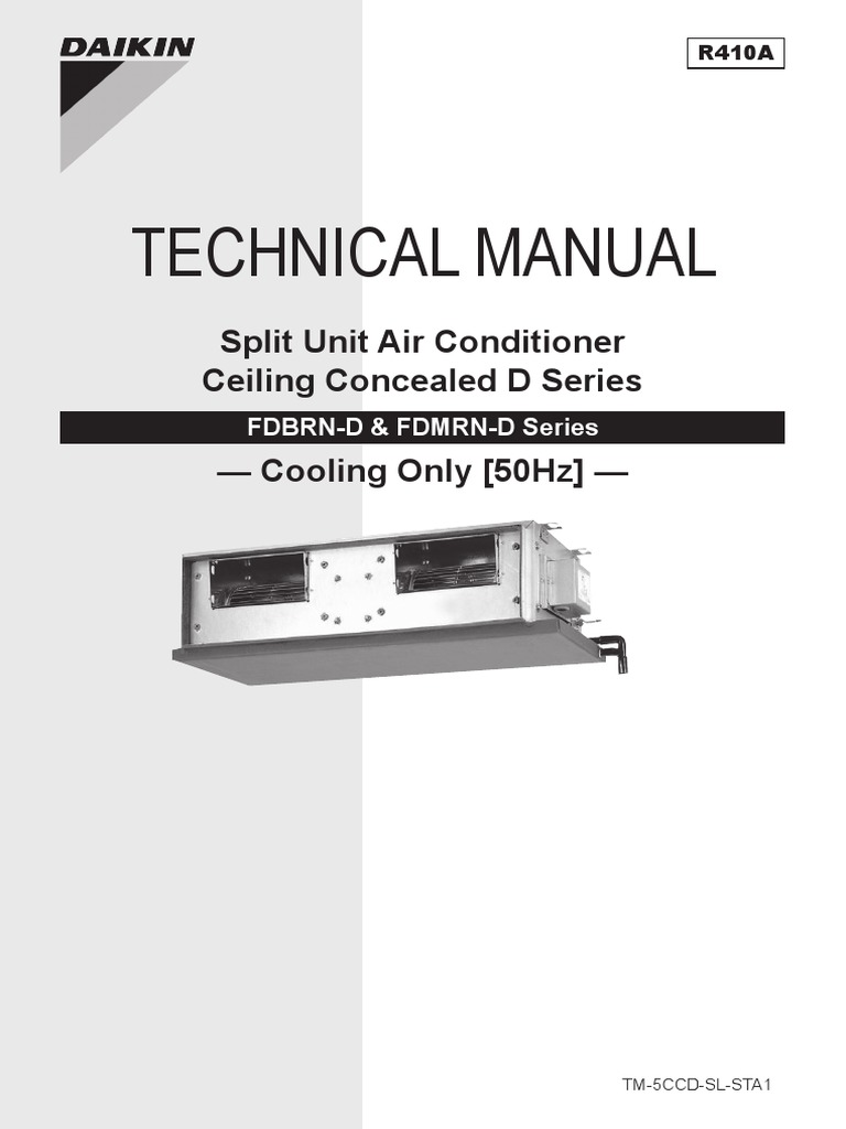 Ceiling Conceal Duct Echnical Manual | PDF | Air Conditioning | Heat ...