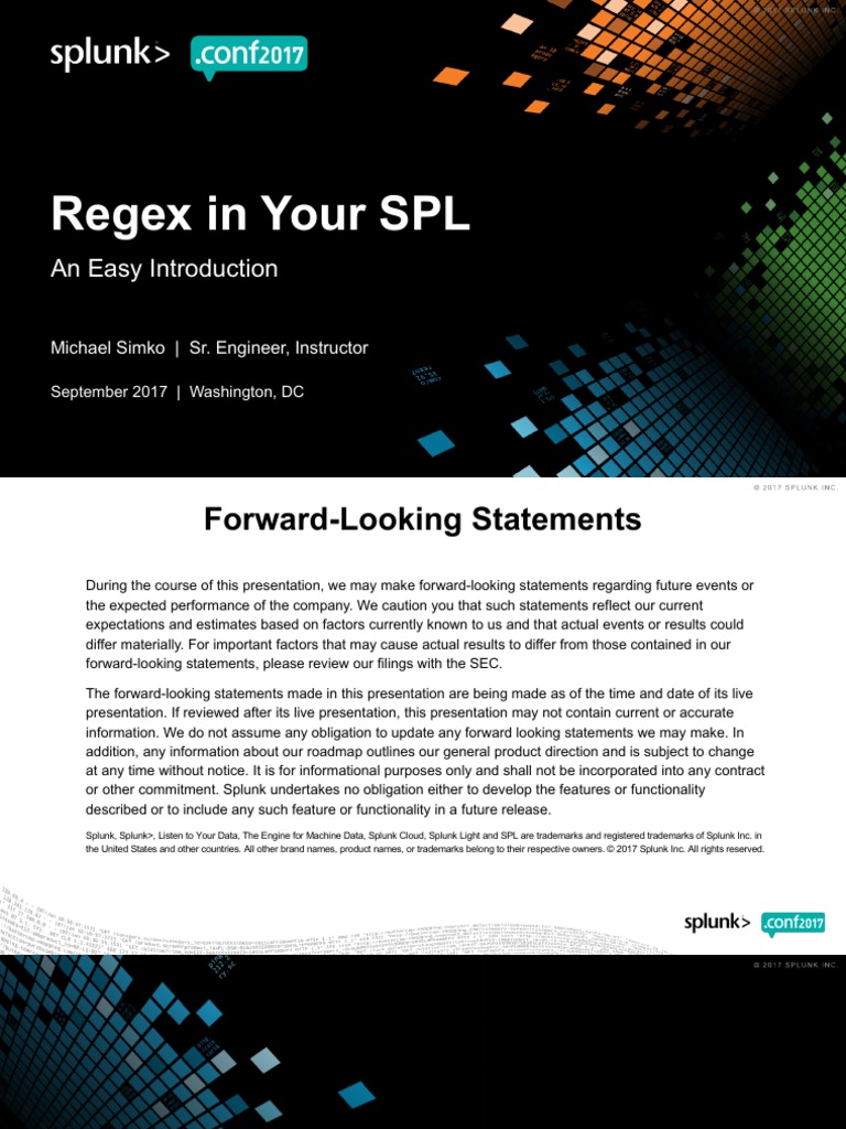 Regex in Your SPL: An Easy Introduction | PDF | Regular Expression ...