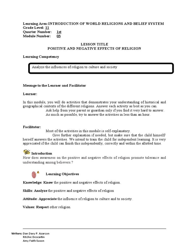 Intro To World Religion Week.3 Edited | PDF | Morality | Rituals