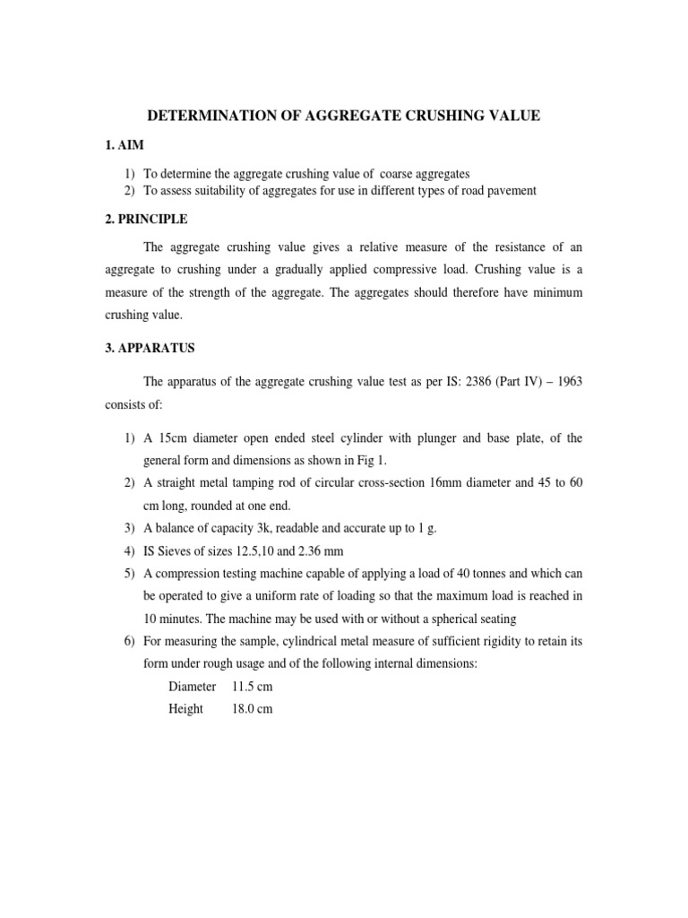 Determining the Suitability of Coarse Aggregates Through Aggregate ...