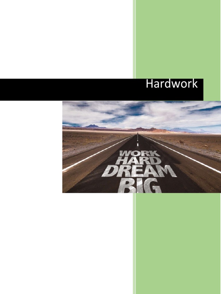 Hard Work: The Key to Success | PDF