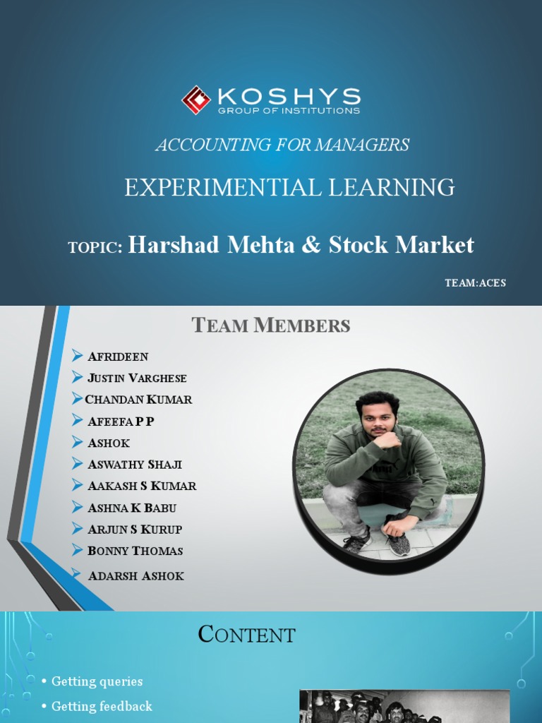 Harshad Mehta Final PPT 2 | PDF | Banks | Money