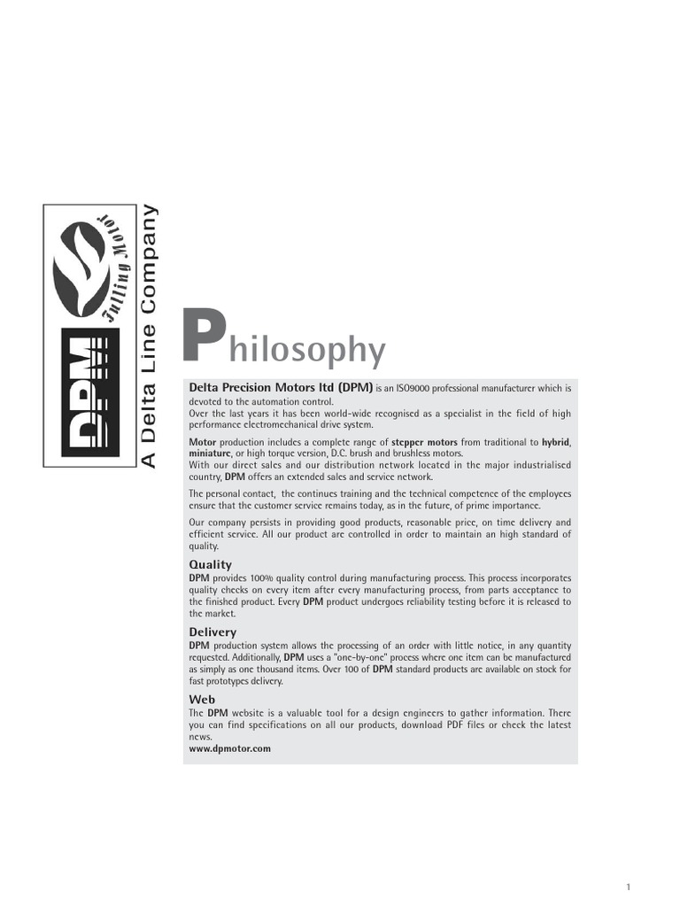 DPM Catalogue | PDF | Electric Motor | Electricity