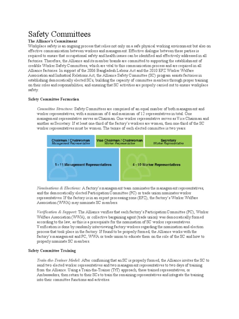 Workplace Safety Committees | PDF | Occupational Safety And Health | Policy