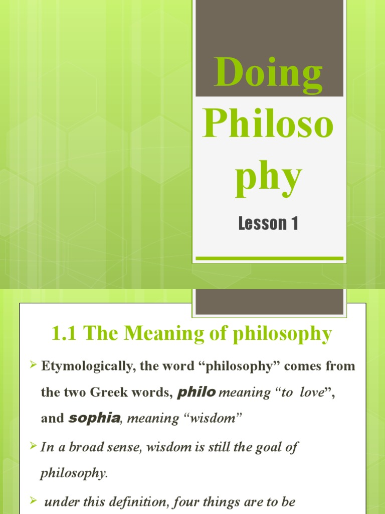 Doing Philosophy | PDF | Knowledge | Epistemology