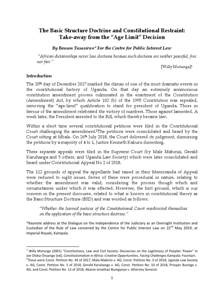 Basic Structure Doctrine | PDF | Constitution | Supreme Court Of India