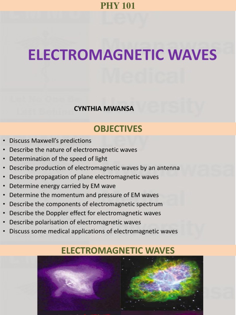 Electromagnetic Waves | PDF | Electromagnetic Radiation | Waves