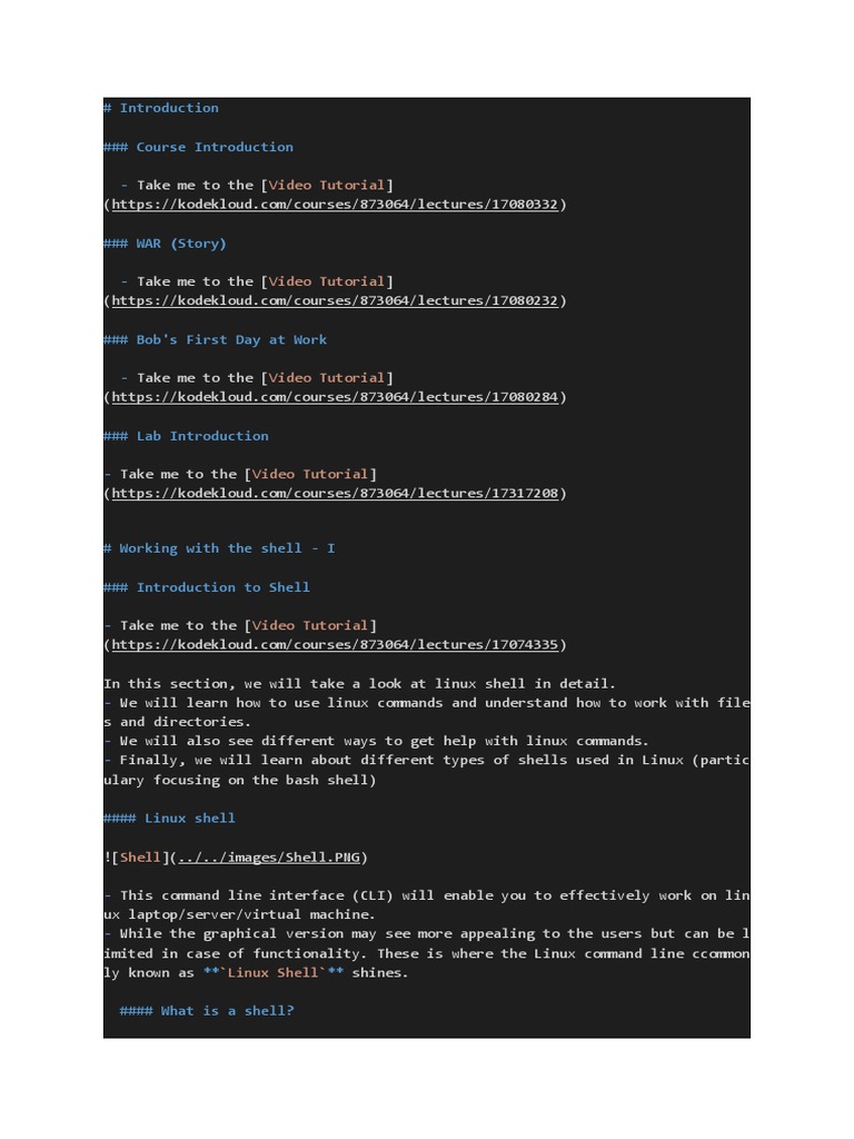 Linux Basics - KodeKloud | PDF | Kernel (Operating System) | Shell ...