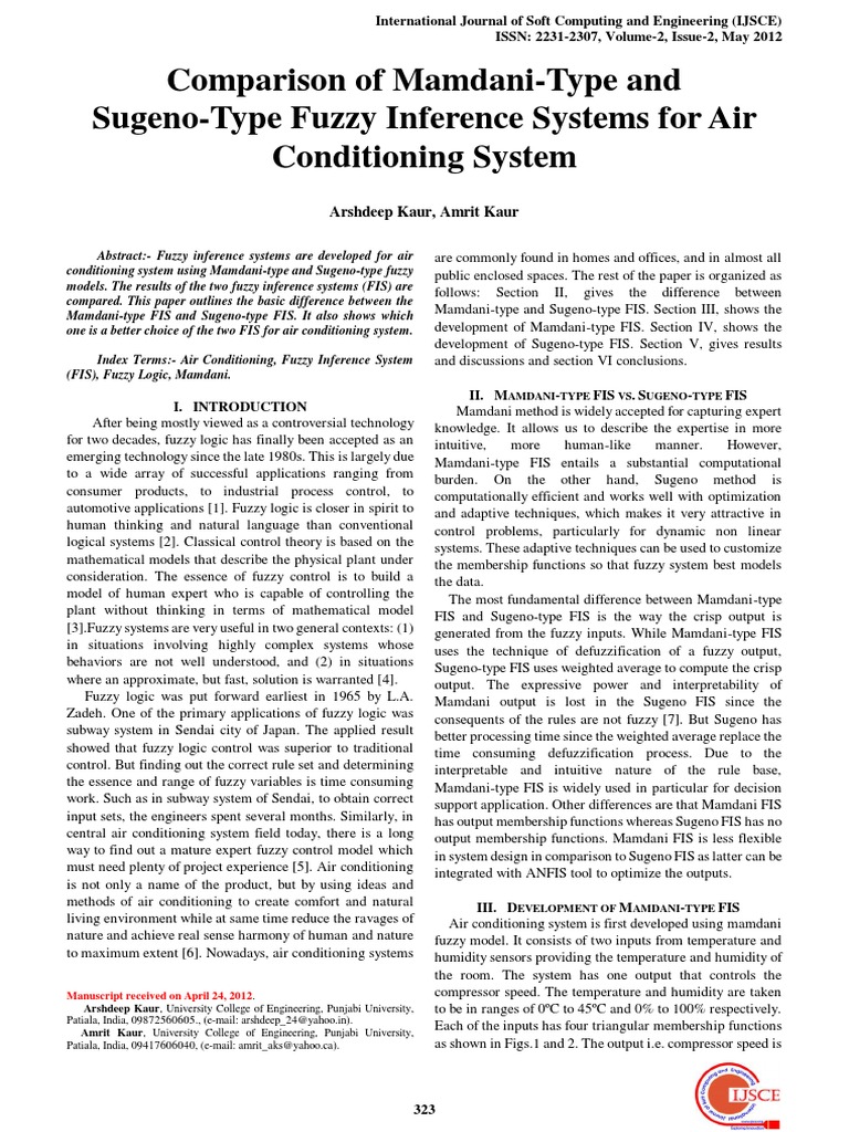 Comparing the Effectiveness of Mamdani-Type and Sugeno-Type Fuzzy ...