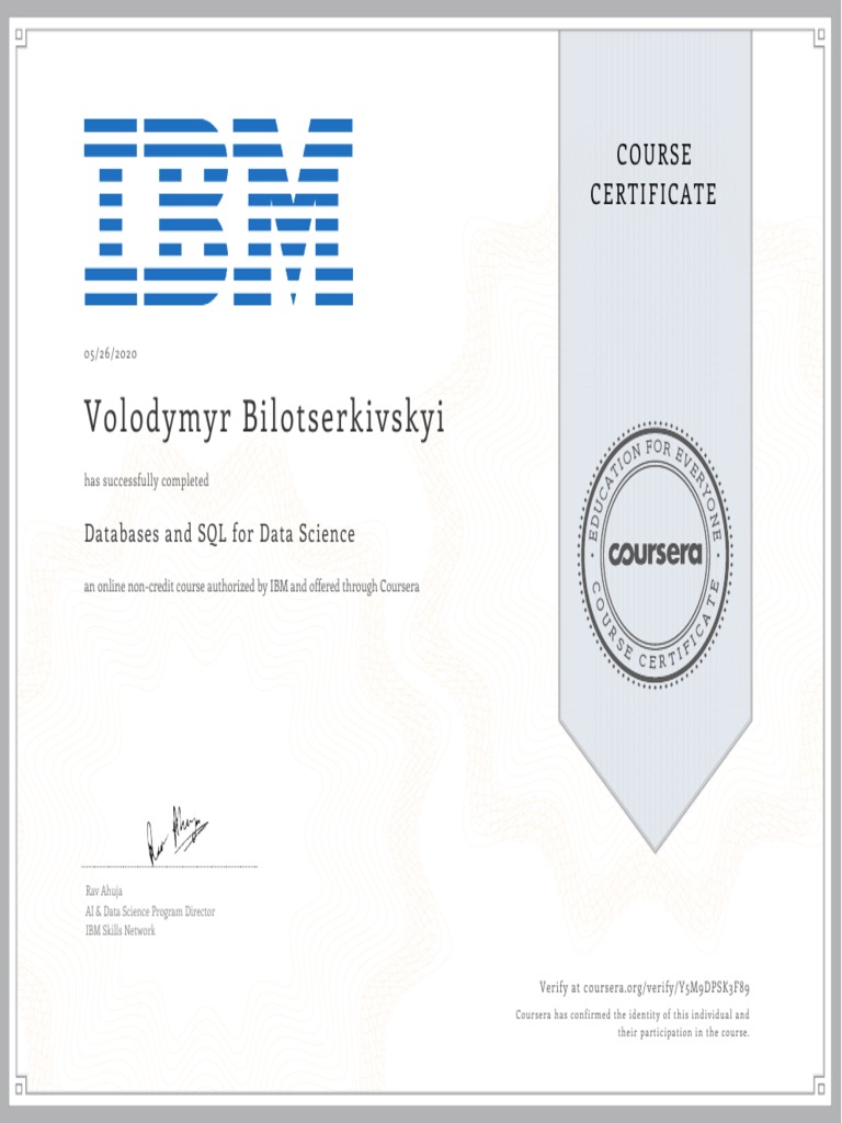 Ibm Sql And Database For Ds Pdf Databases Computer Science