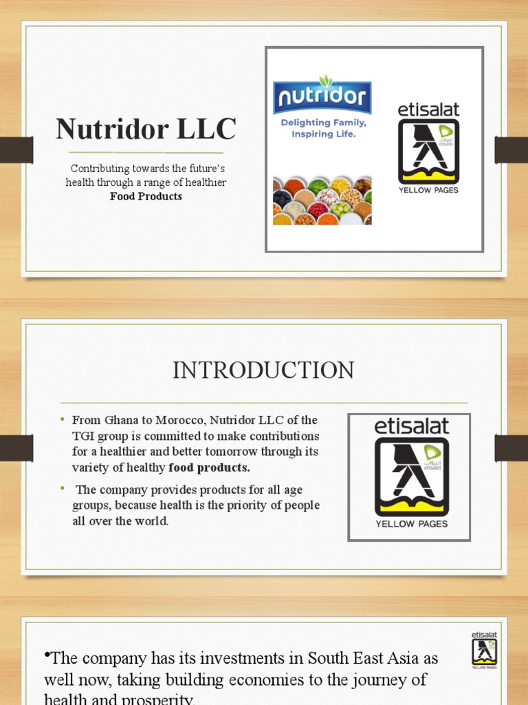 Nutridor LLC Contributing Towards The Future's Health Through A Scope ...