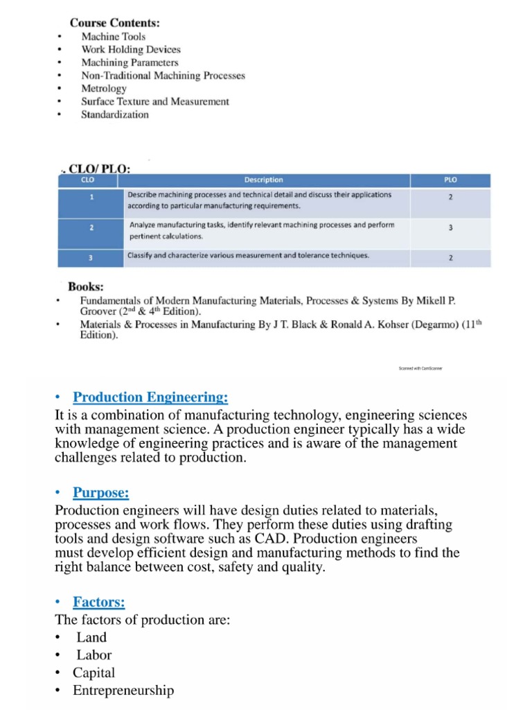Lecture#01 (Introduction + Cutting Tools) | PDF