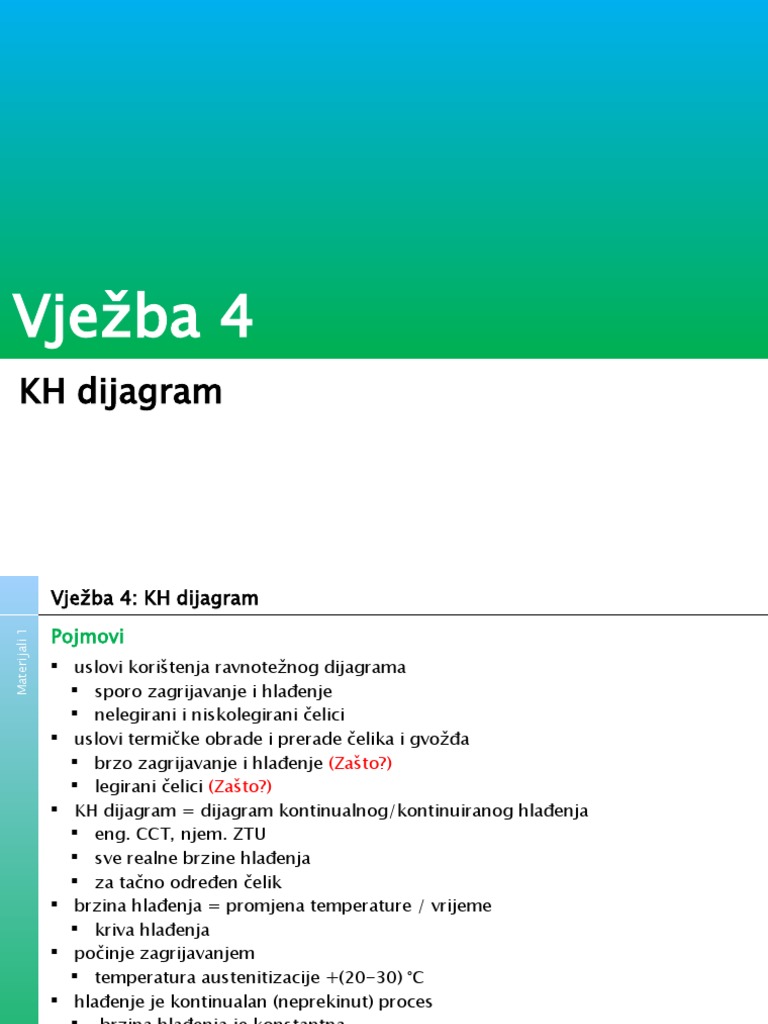 Materijali - 1 - Vjezba 4 - KH - Dijagrami | PDF