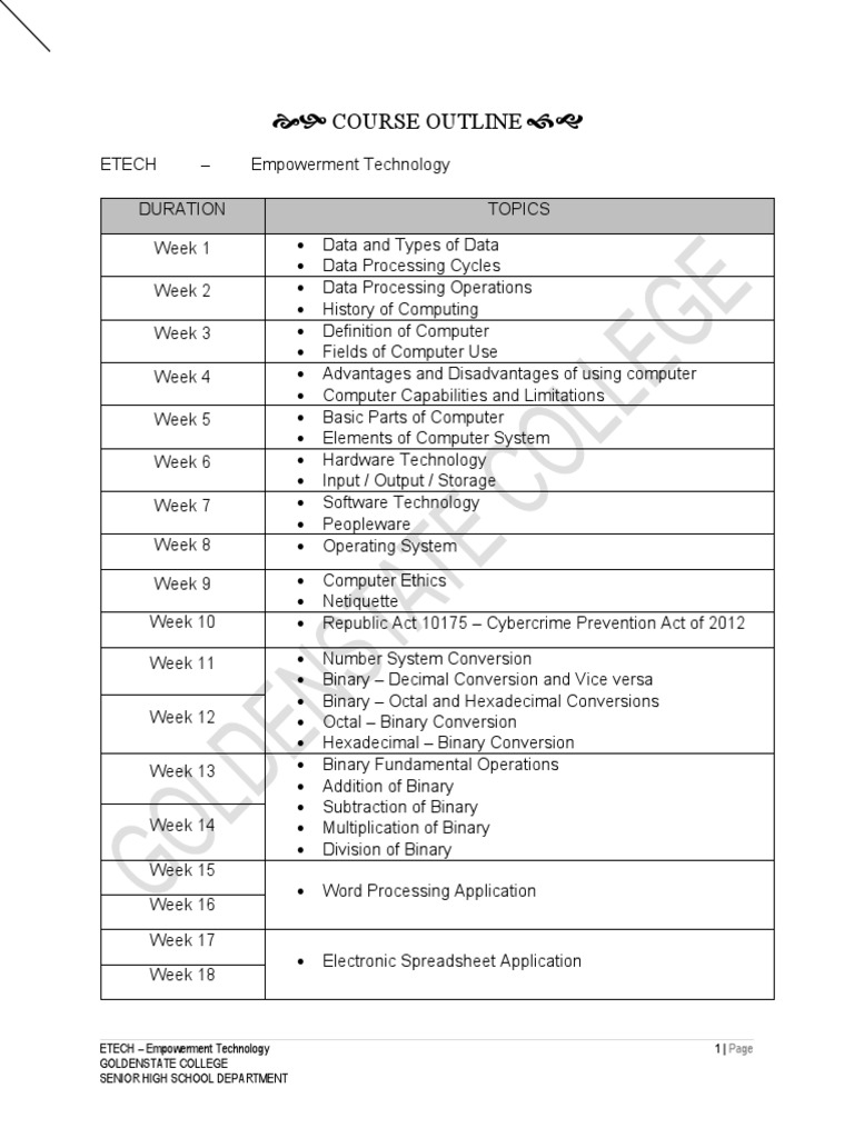 Etech SHS | PDF | Operating System | Computer Data Storage