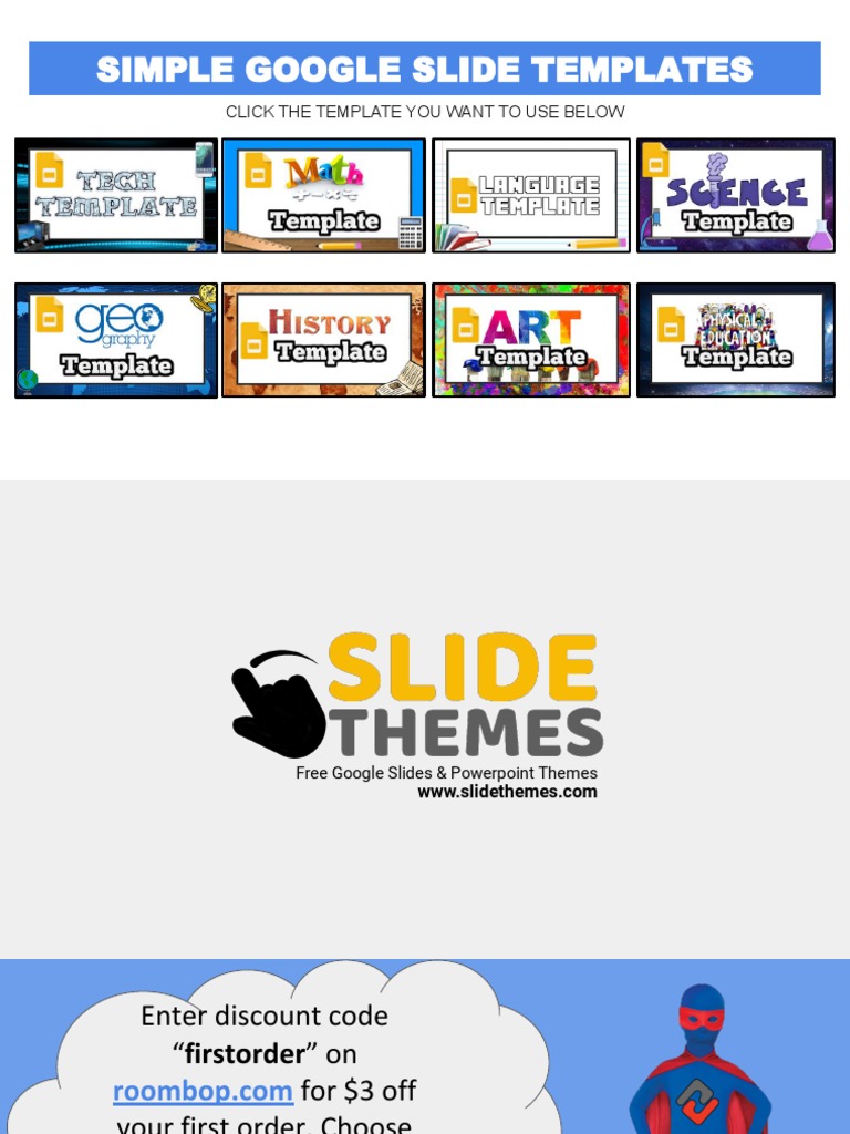 Simple Google Slide Templates: Click The Template You Want To Use Below ...