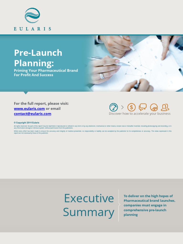 Pre-Launch Planning:: Priming Your Pharmaceutical Brand For Profit and ...