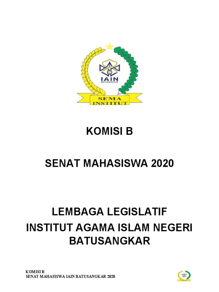 Komisi B-Proker Dan Format Penilaian | PDF