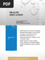 Health Education - Lecture Notes PDF | PDF | Behavior | Behavioural ...