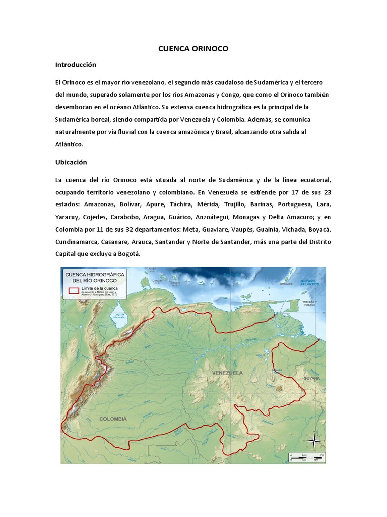 Cuenca Orinoco | PDF | Río | Venezuela