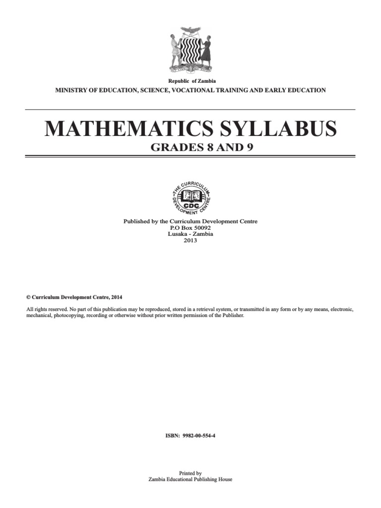 Mathematics Grade 8 9 Text | PDF | Teaching Mathematics | Educational ...