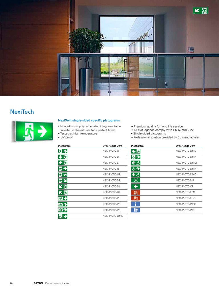 Eaton Emergency Lighting Product Customization SC Sep2017 Brochure | PDF