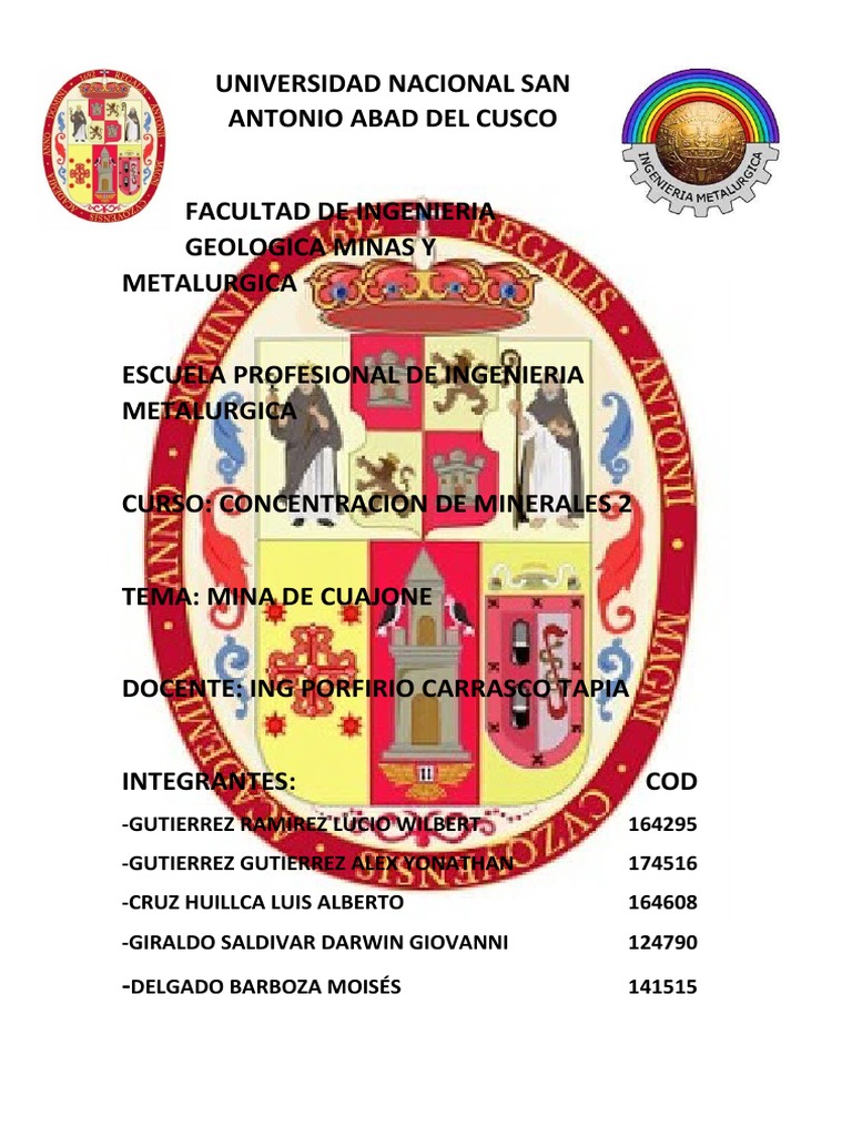 Cuajone 2 | PDF | Geología | Materiales naturales