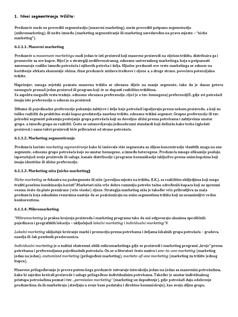 Marketing II Parcijala | PDF