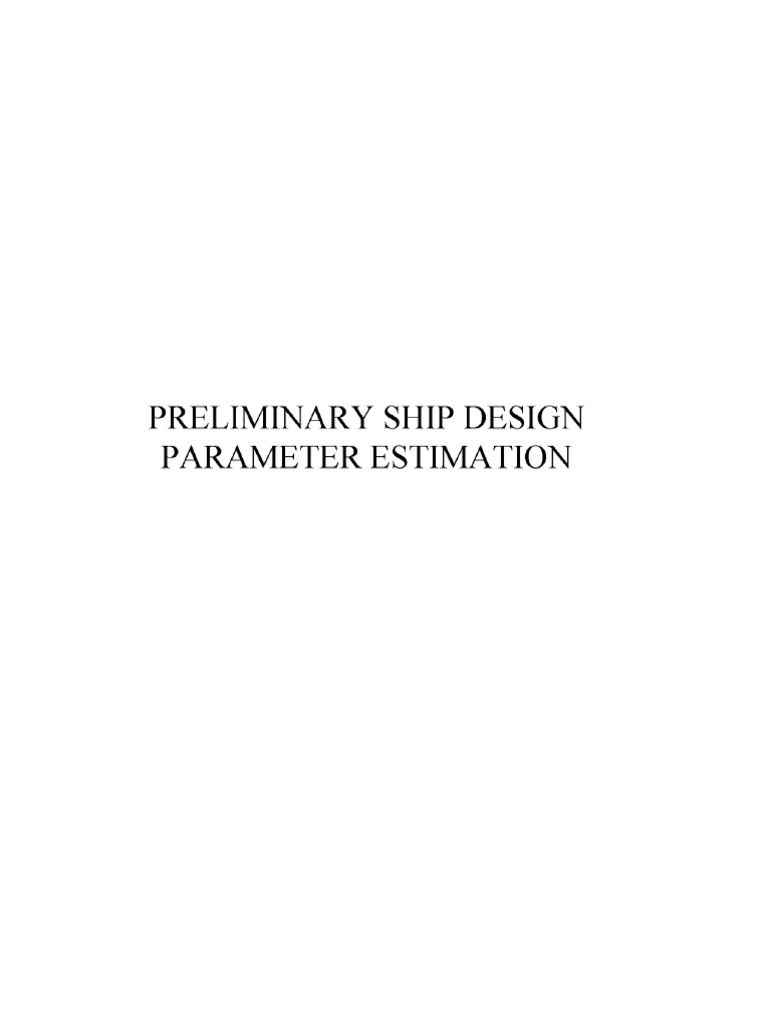 Preliminary Ship Design PDF | PDF