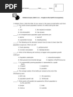 Environmental Science Midterm Exam | PDF | Ecology | Natural Environment