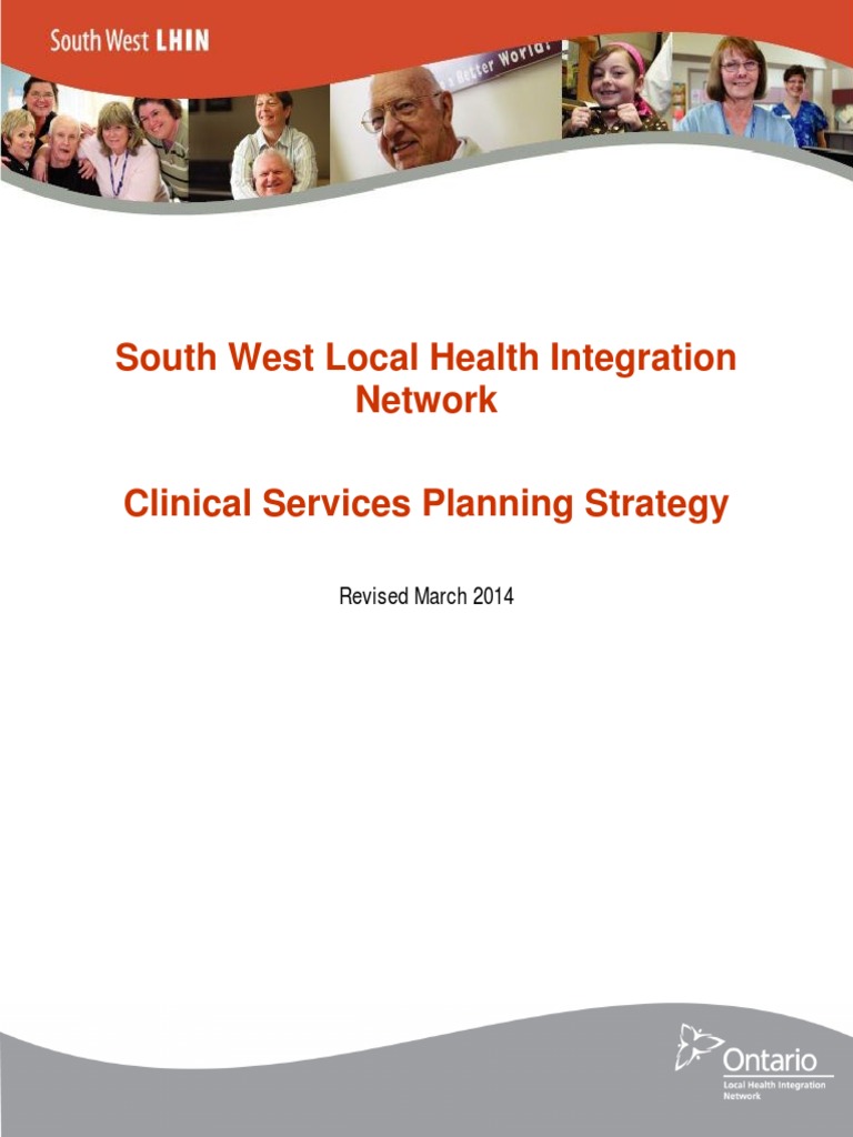 South West LHIN Clinical Services Strategy | PDF | Health System ...