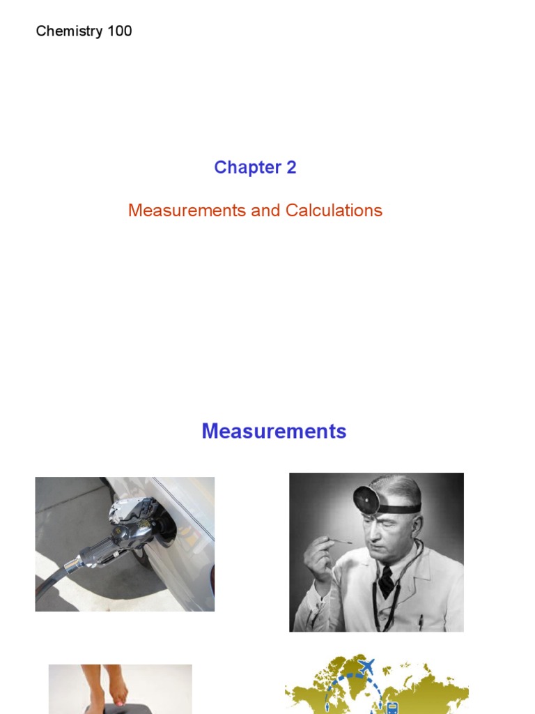 Chapter 2 Measurements and Calculations | PDF | Significant Figures ...