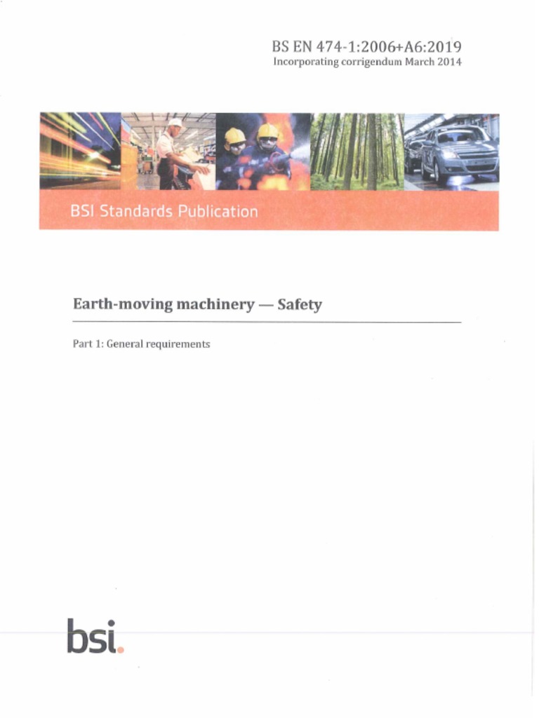 BS en 474-1 2006+a6 2019 PDF | PDF
