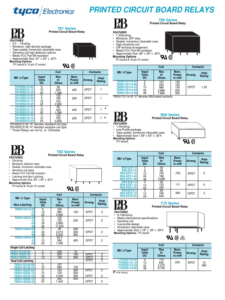 Printer Circuit Board Relays | PDF | Relay | Switch