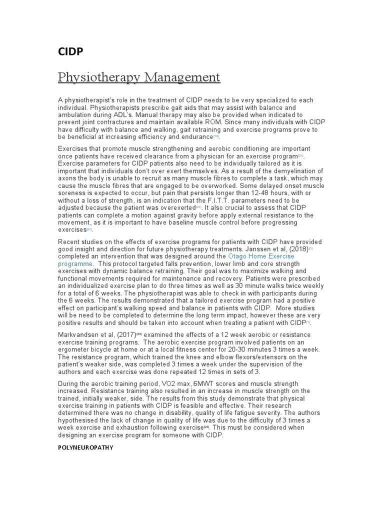 Physiotherapy Management: Otago Home Exercise Programme | PDF | Peripheral Neuropathy | Myelin