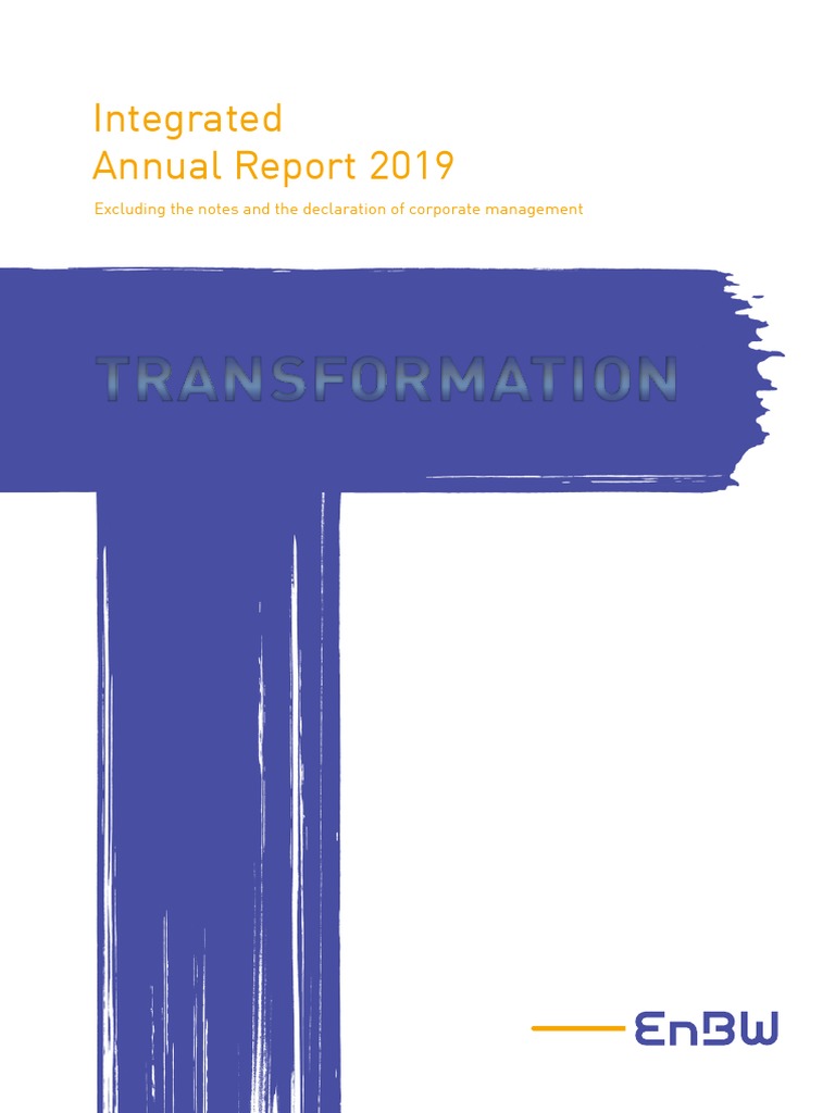 Integrated Annual Report 2019 | PDF | Wind Power | Offshore Wind Power