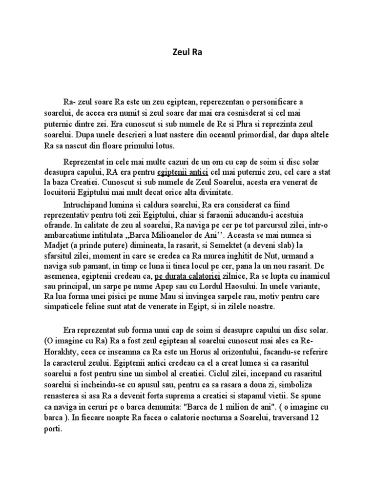 Zeul Ra | PDF