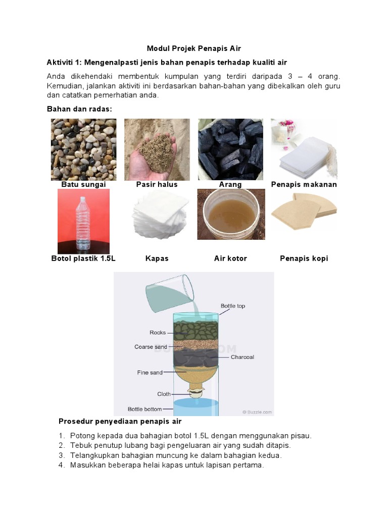 Modul Projek Penapis Air | PDF
