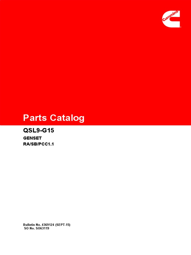 320KVA DG Set Part Catalogue | PDF | Screw | Propulsion