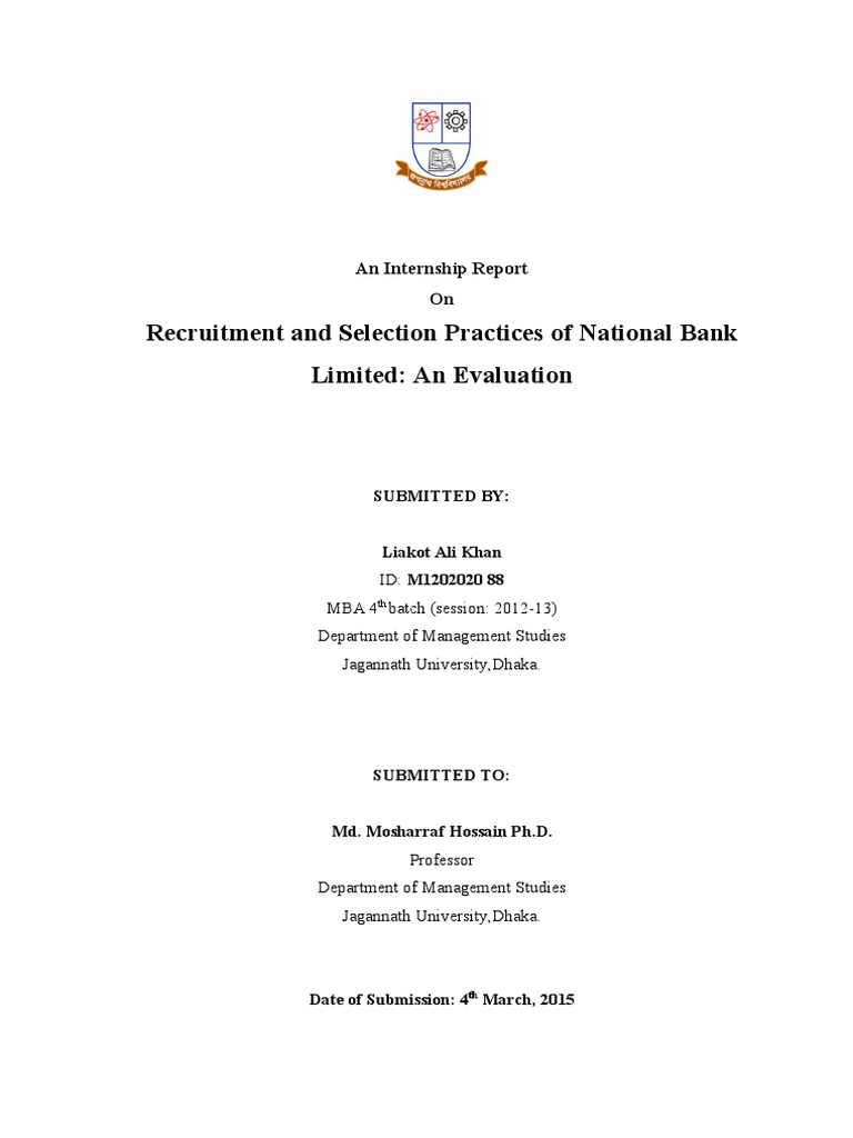 MBA Cover Page by Liakot Ali Khan | PDF