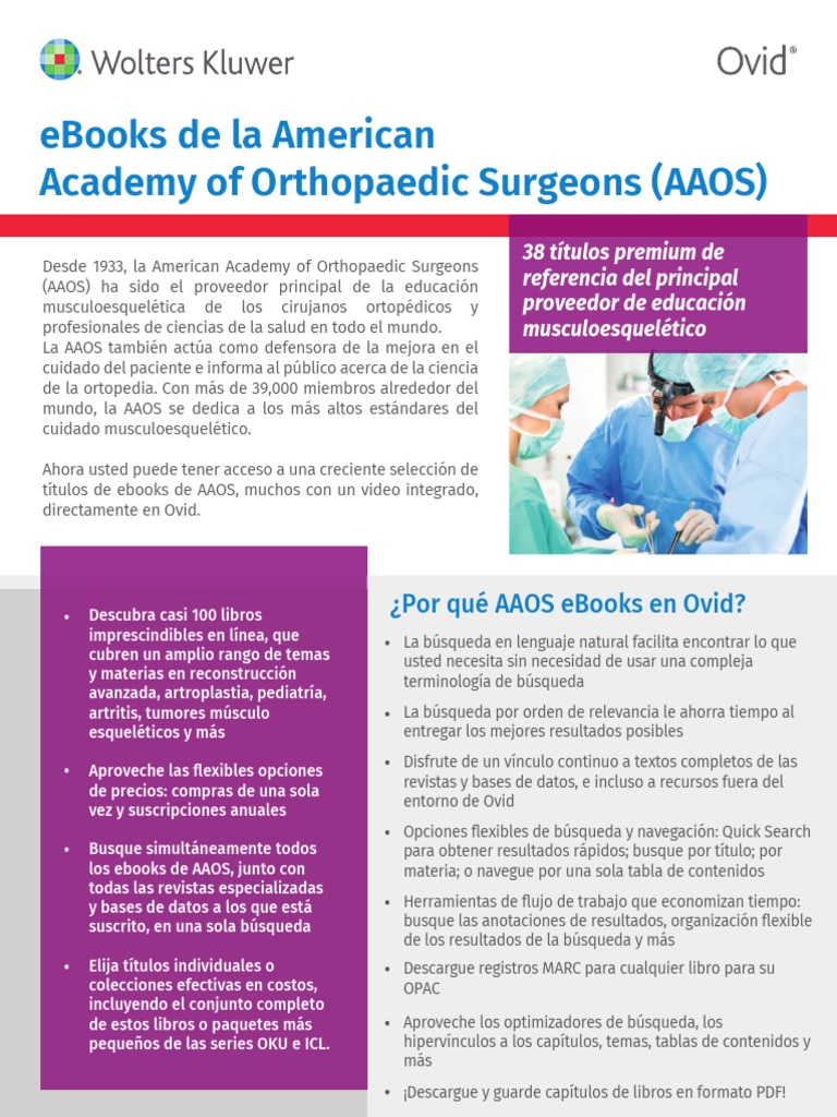 Aaos Es | PDF | Especialidades Medicas | Medicina CLINICA