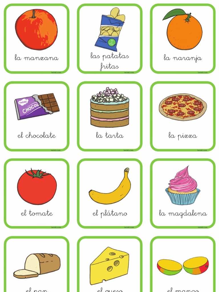 ES T T 2351 La Comida Saludable y No Saludable Tarjetas de Clasificar | PDF