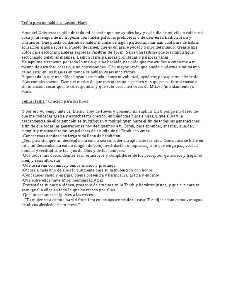 Tefila | PDF | Mitzvá | Oración