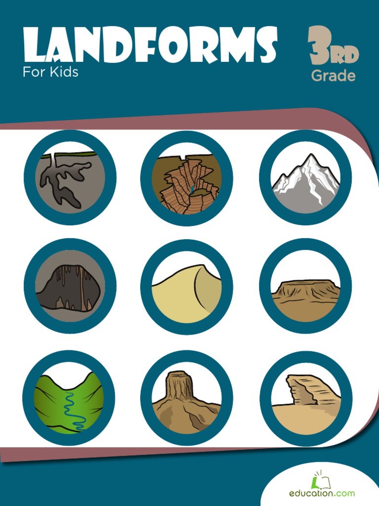 Landforms For Kids Workbook | PDF | Dune | Rock (Geology)