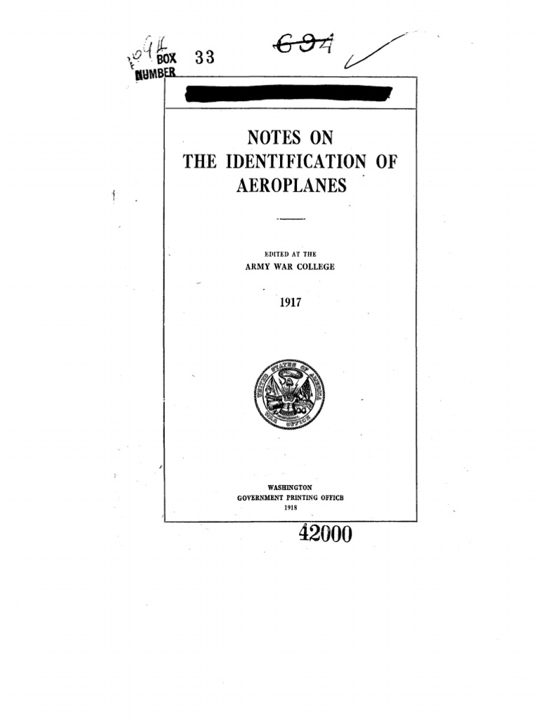 Aircraft Recognition Guide (1917) | PDF | Biplane | Airplane