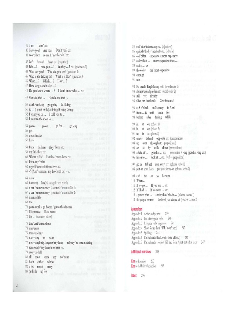 English Grammar in Use Elementary CON SOLUZIONI - 002 | PDF