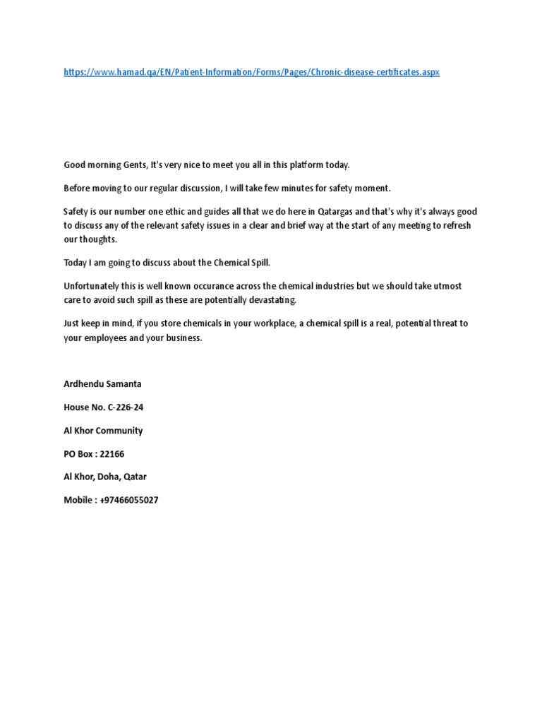 Chronic disease certificate forms | PDF