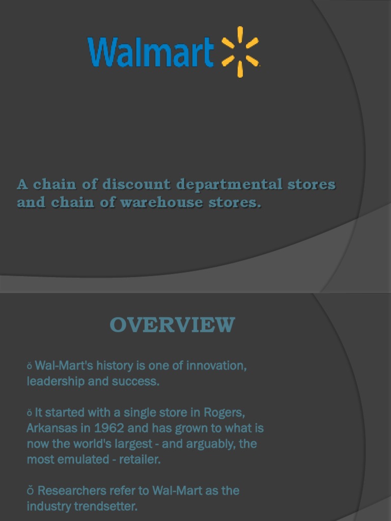 Walmart Presentation | Download Free PDF | Walmart | Retail