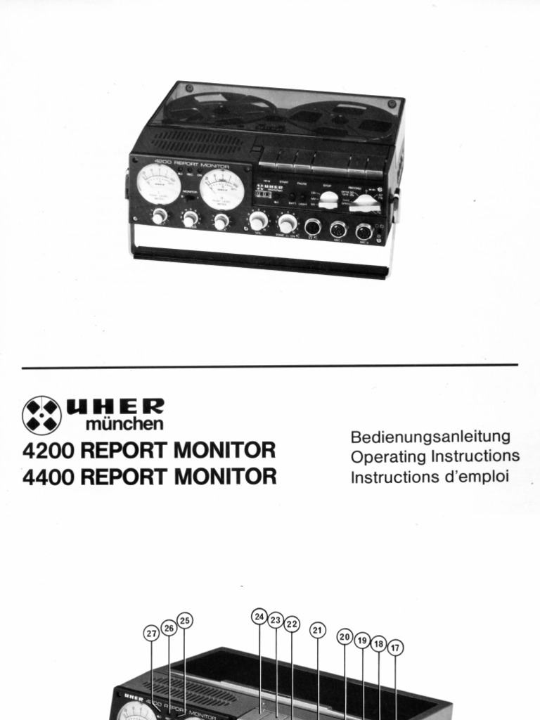 Hfe Uher 4200 4400 Report Monitor en | PDF